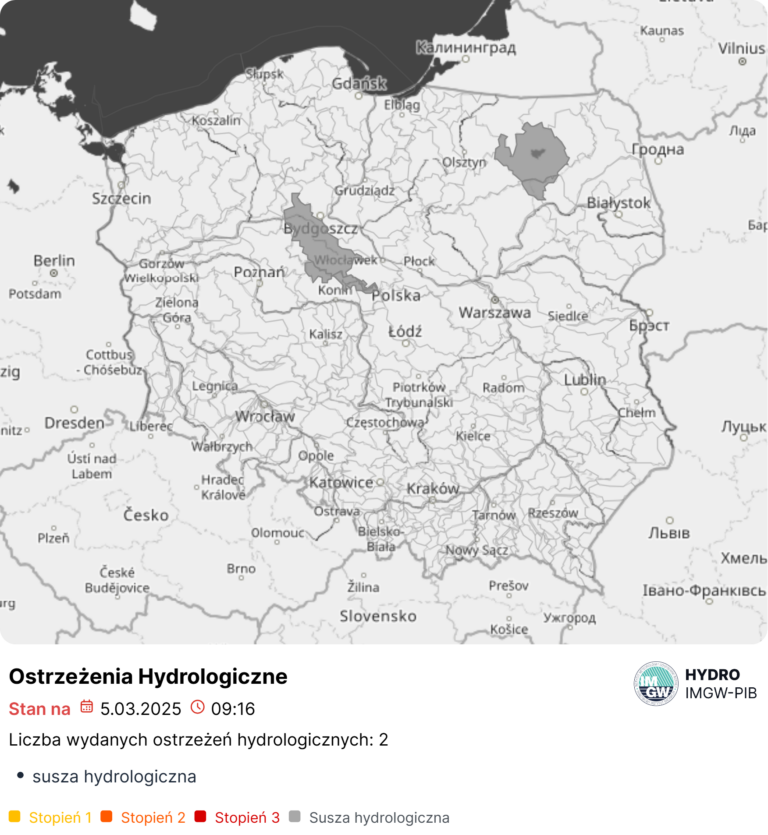 Prognoza meteorologiczna i szczegółowa prognoza hydrologicz na na kolejne 7 dni (07-13.03.2025 r ...