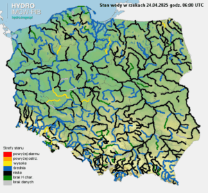 Prognoza meteorologiczna i szczegółowa prognoza hydrologiczna na kolejne 7 dni (25.04-01.05.2025 ...